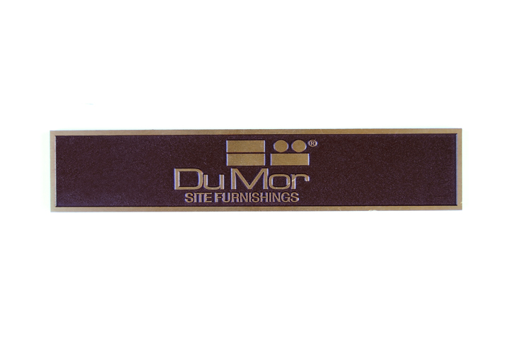 Dumor Plaque Horiz/Rect. | DuMor Site Furnishings